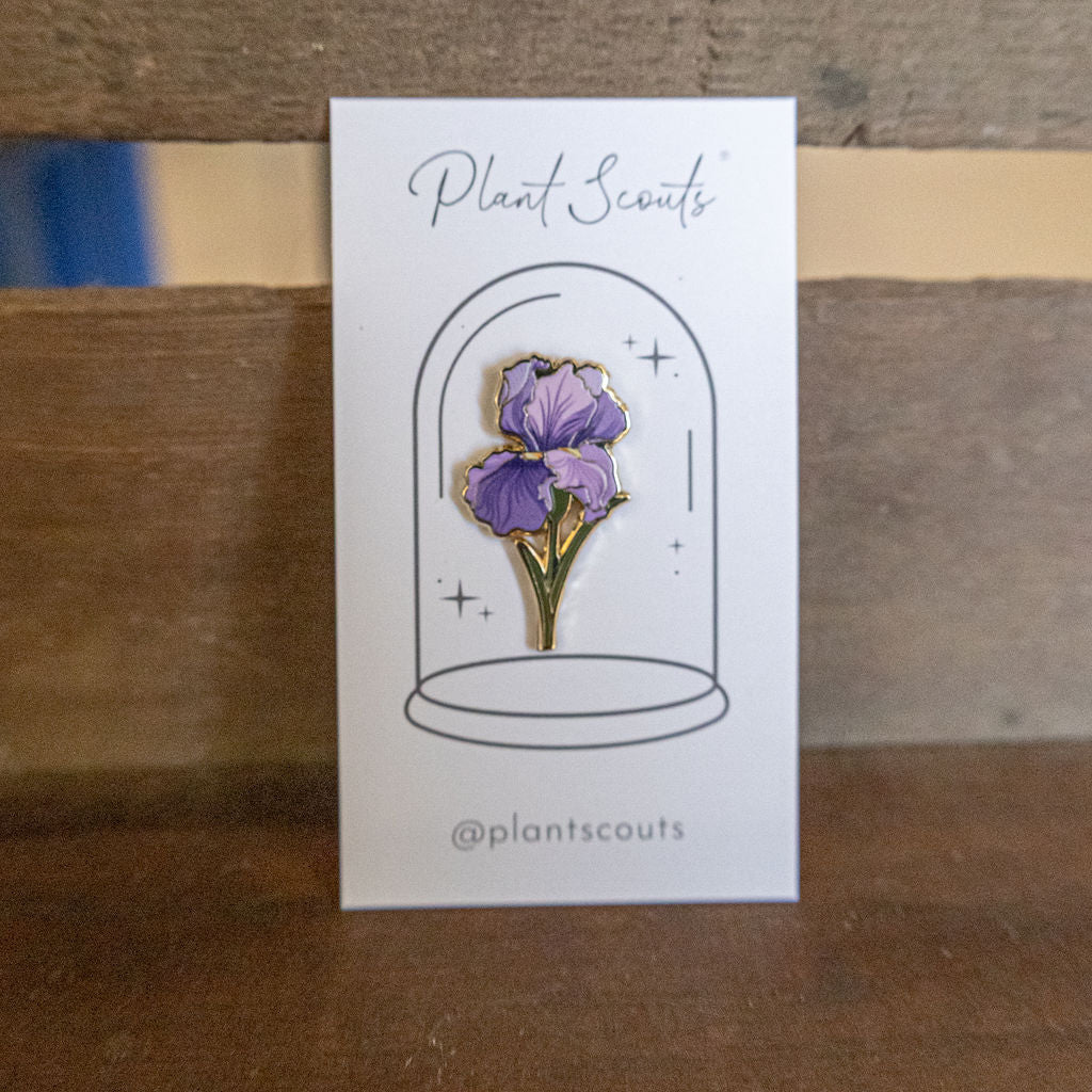 Jewelry: Iris Flower Pin - New – Schreiner's Gardens