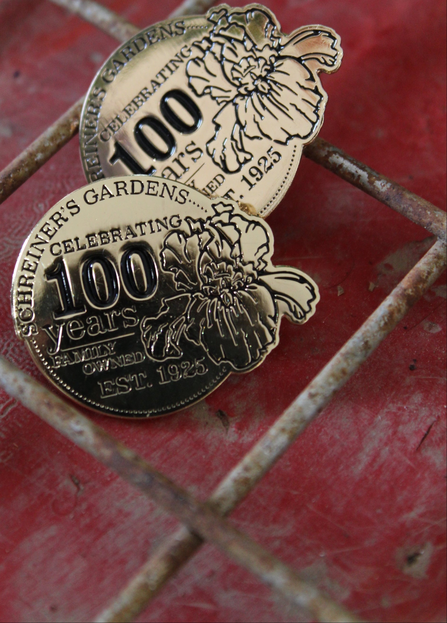 Jewelry: 100 Year Pin – Schreiner's Gardens