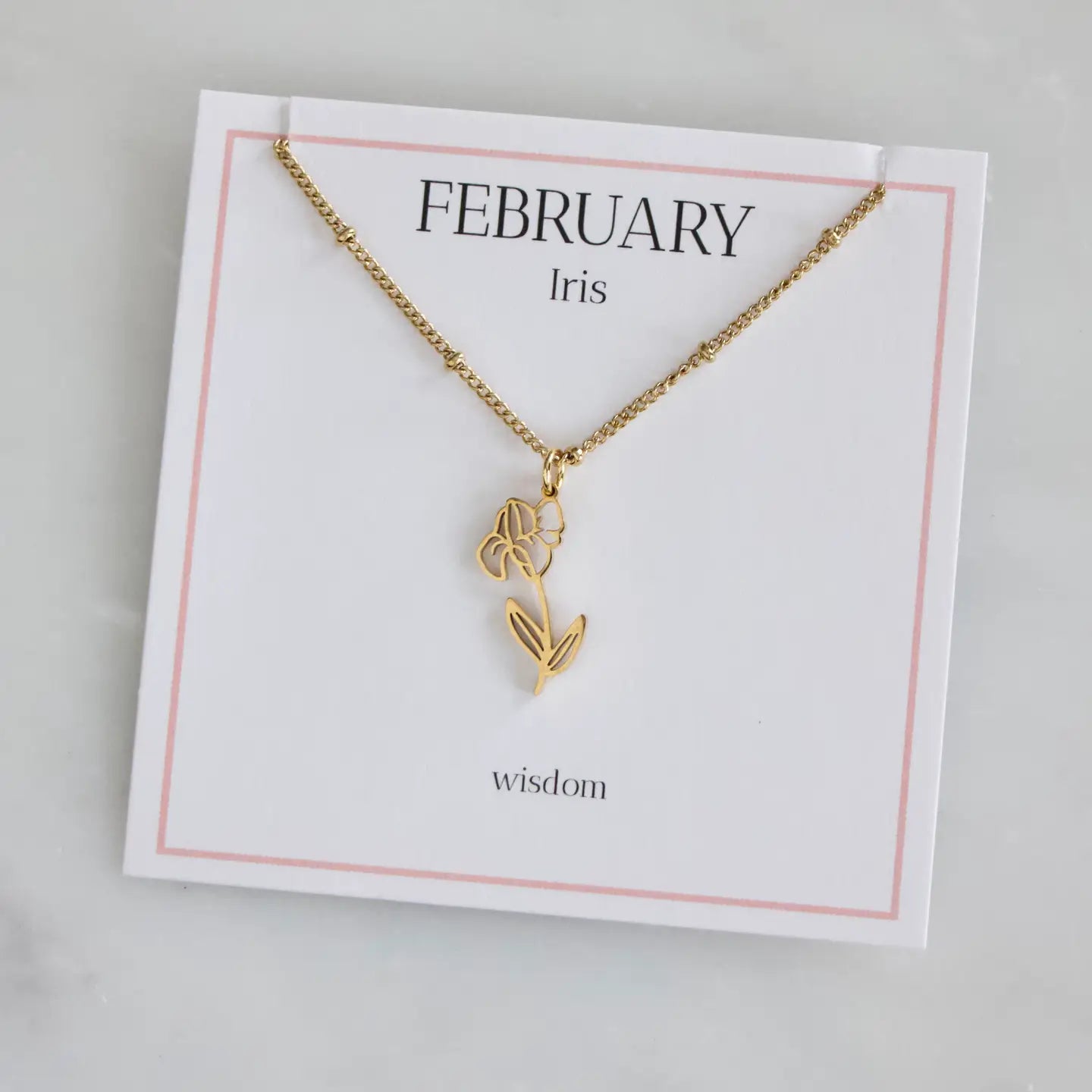 Iris Gold Necklace – Schreiner's Gardens